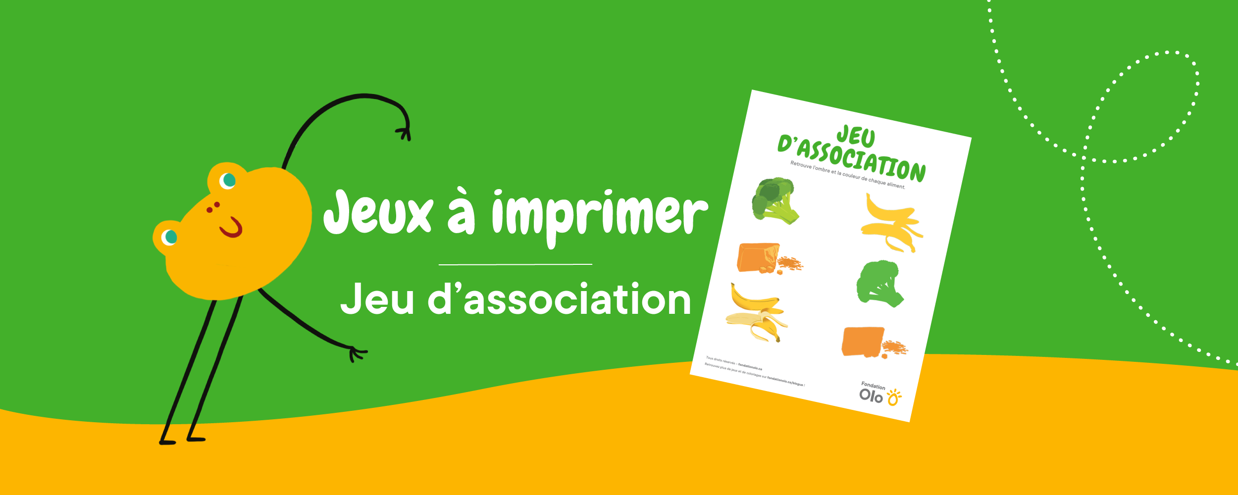Jeu à imprimer - Jeu d'association | Fondation Olo
